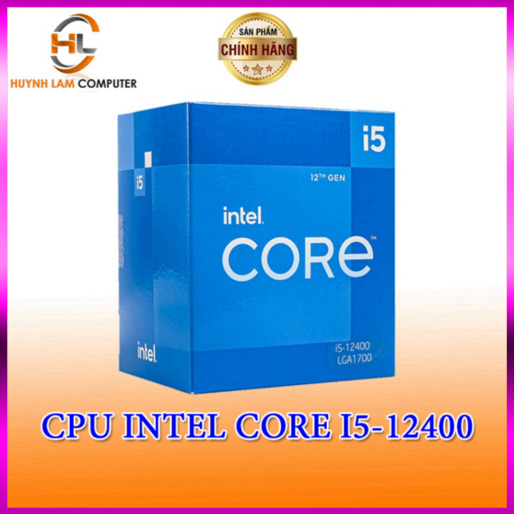 CPU Intel Core i5 12400 | Socket 1700 - New Box Chính hãng - sale kịch ...