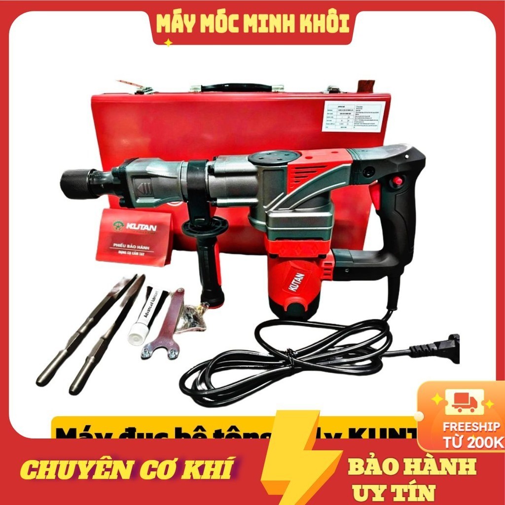 Máy chuyên đục bê tông máy đục 17 ly KUTAN-K0835 2500w | Shopee Việt Nam