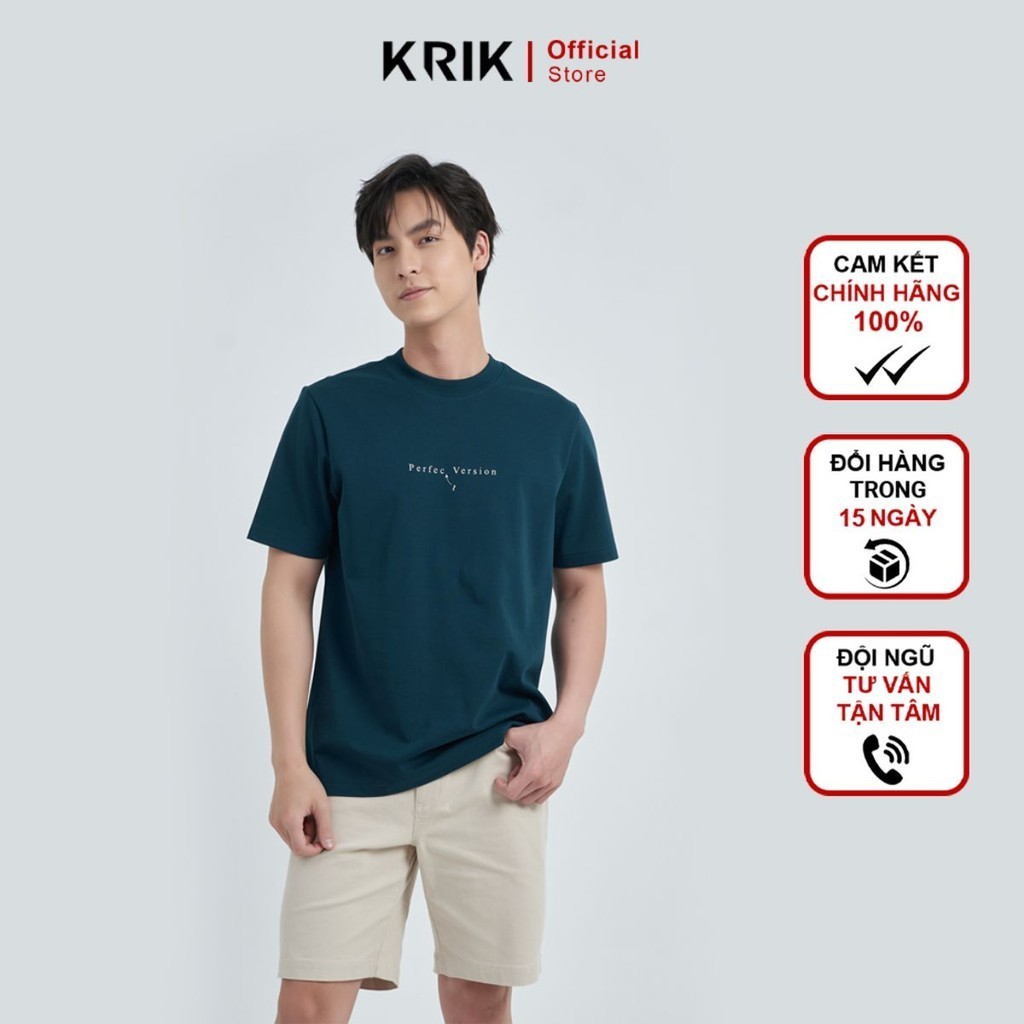 Áo Phông Nam Local Brand Nam KRIK Form Regular Hoạ Tiết In Chữ Cá Tính ...