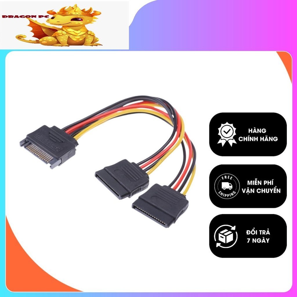 Dây Cáp Dữ Liệu Sata 1-1 Cáp Chia Nguồn Sata 1-2 Hàng Chất Lượng Giá Rẻ ...
