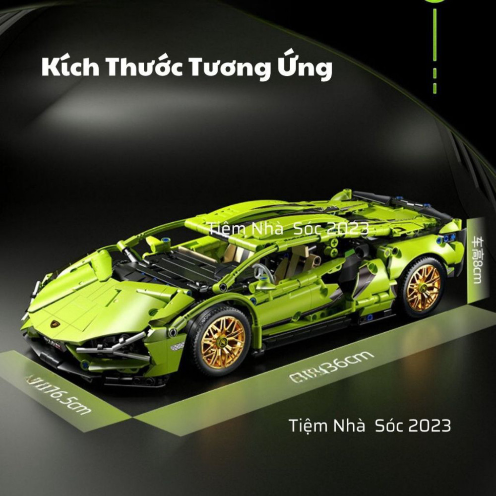 Bộ Mô Hình Lắp Ráp Siêu Xe LAMBORGHINI tỉ lệ 1:14, Xe Thể Thao ...
