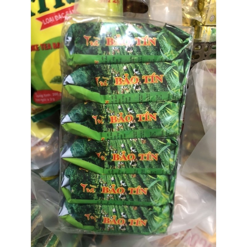 Trà bảo tín ( Sen ) 1 lốc 6 gói nhỏ 100gr | Shopee Việt Nam