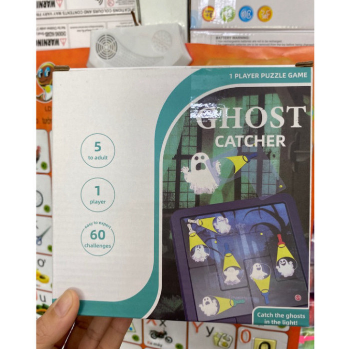 Đồ chơi Board Game xếp hình đèn pin bắt ma Ghost Catchers, Monter ...