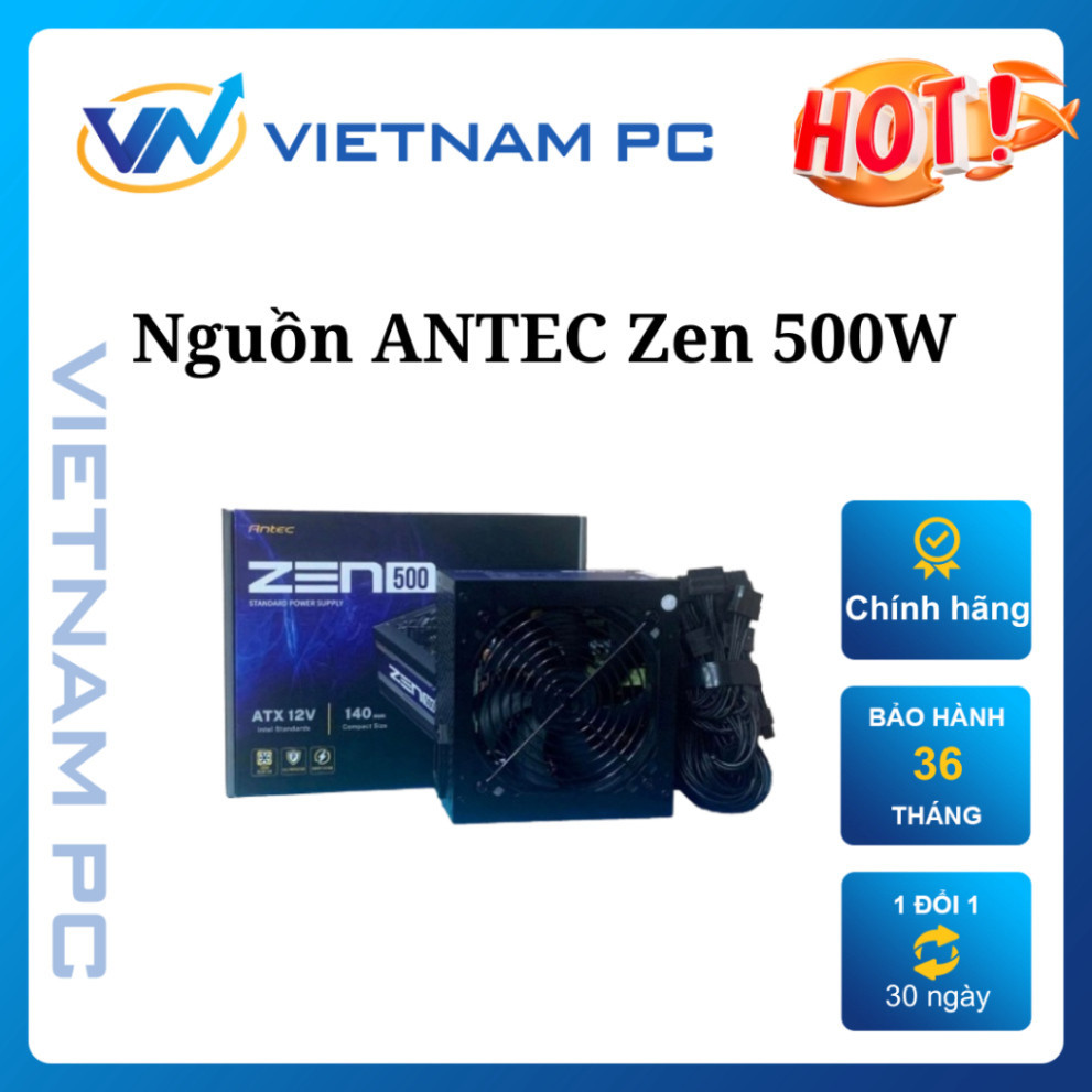 Nguồn Antec Zen 500W | Shopee Việt Nam