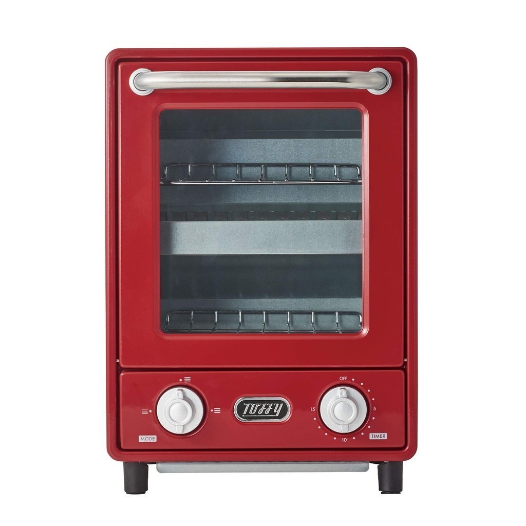 Toffy Toaster Oven K-TS4 (Antique Red) Vertical Toaster 2-Tier Toaster New Type Slim Retro K-TS4 ...
