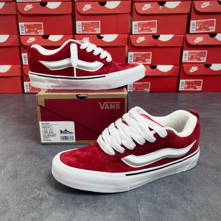 [1991snaker ] Giày Vans Knu Skool 'Red' VN0009QCJV6 Siêu phẩm giày Vans ...