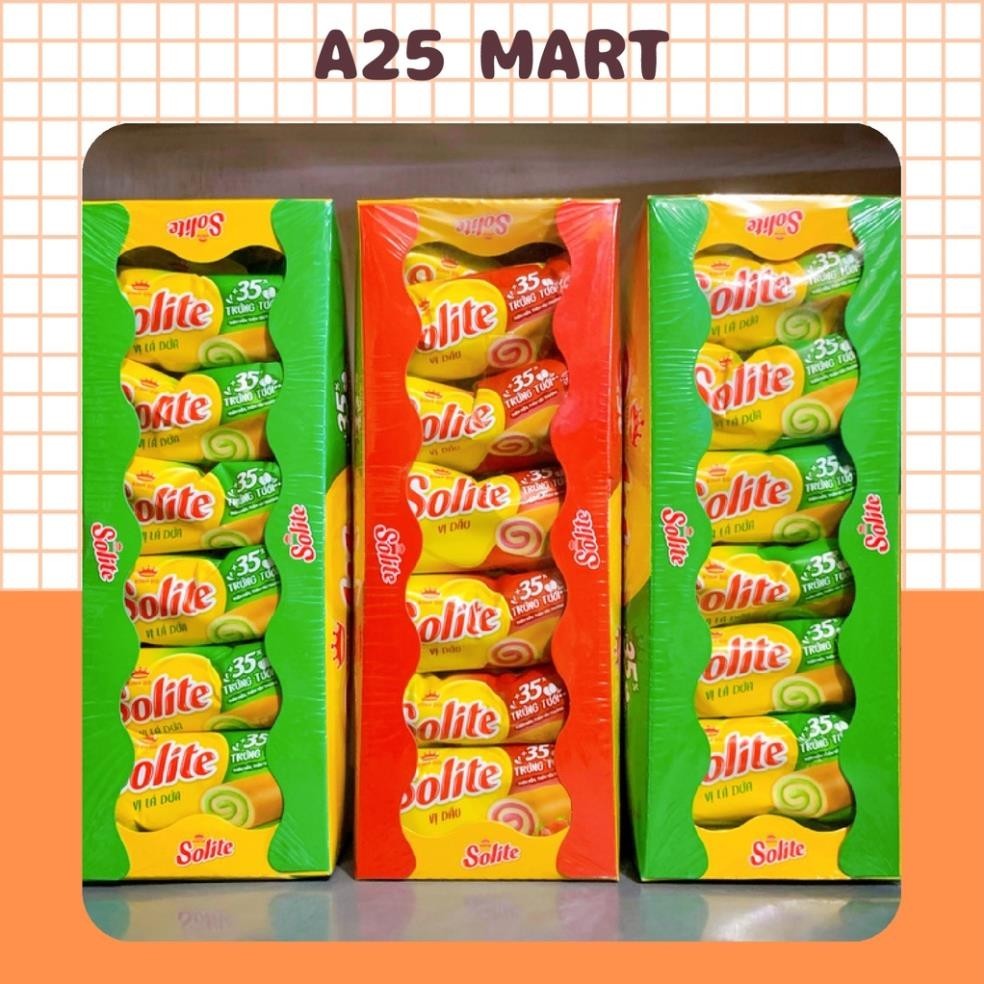 Bánh Bông Lan Cuộn Kem Solite Hộp 360g (20 Gói x 18g) | Shopee Việt Nam