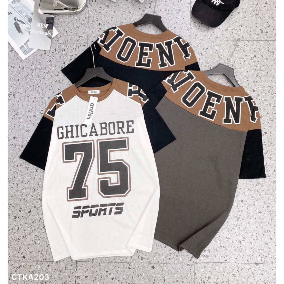 Áo Thun Local Brand Unisex, áo số 75, Áo Thun Nam Nữ Form Rộng Dáng Thể ...