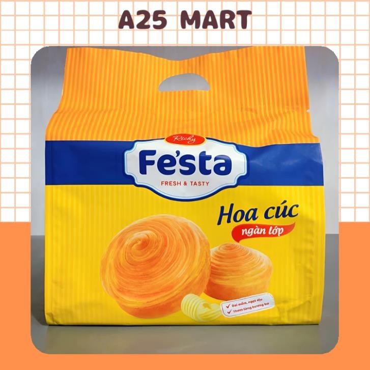 Bánh Mì Hoa Cúc Ngàn Lớp Festa Richy Túi 120g (4 Gói x 30g) | Shopee Việt Nam