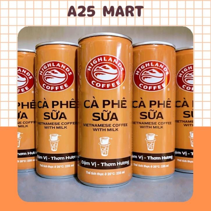 Cà Phê Sữa Highlands Lon 235ml | Shopee Việt Nam