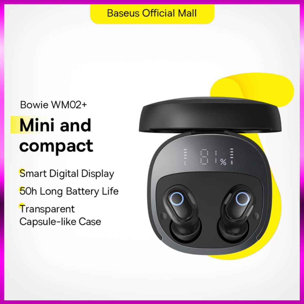 Tai Nghe Không Dây Bluetooth 5.3 Baseus WM02 + Sạc Nhanh Trong Vòng 50 ...