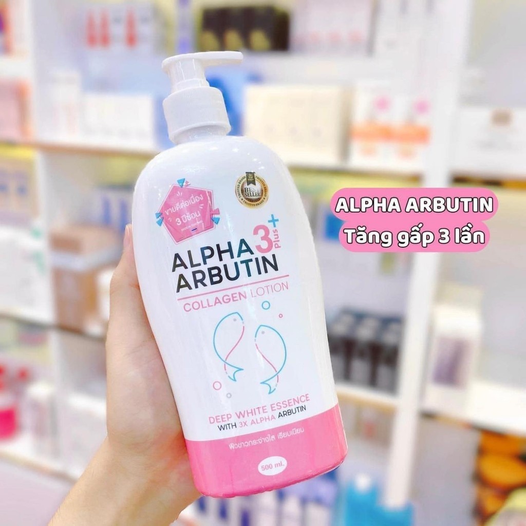 Sữa Dưỡng Thể Trắng Da Alpha Arbutin 3 Plus Thái Lan 500ML, Kem Dưỡng Thể Trắng Da Sáng Mịn ...