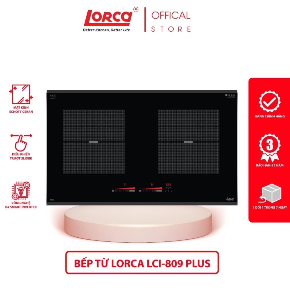 Bếp từ đôi LORCA LCI-809 PLUS linh kiện Đức chính hãng công nghệ ...