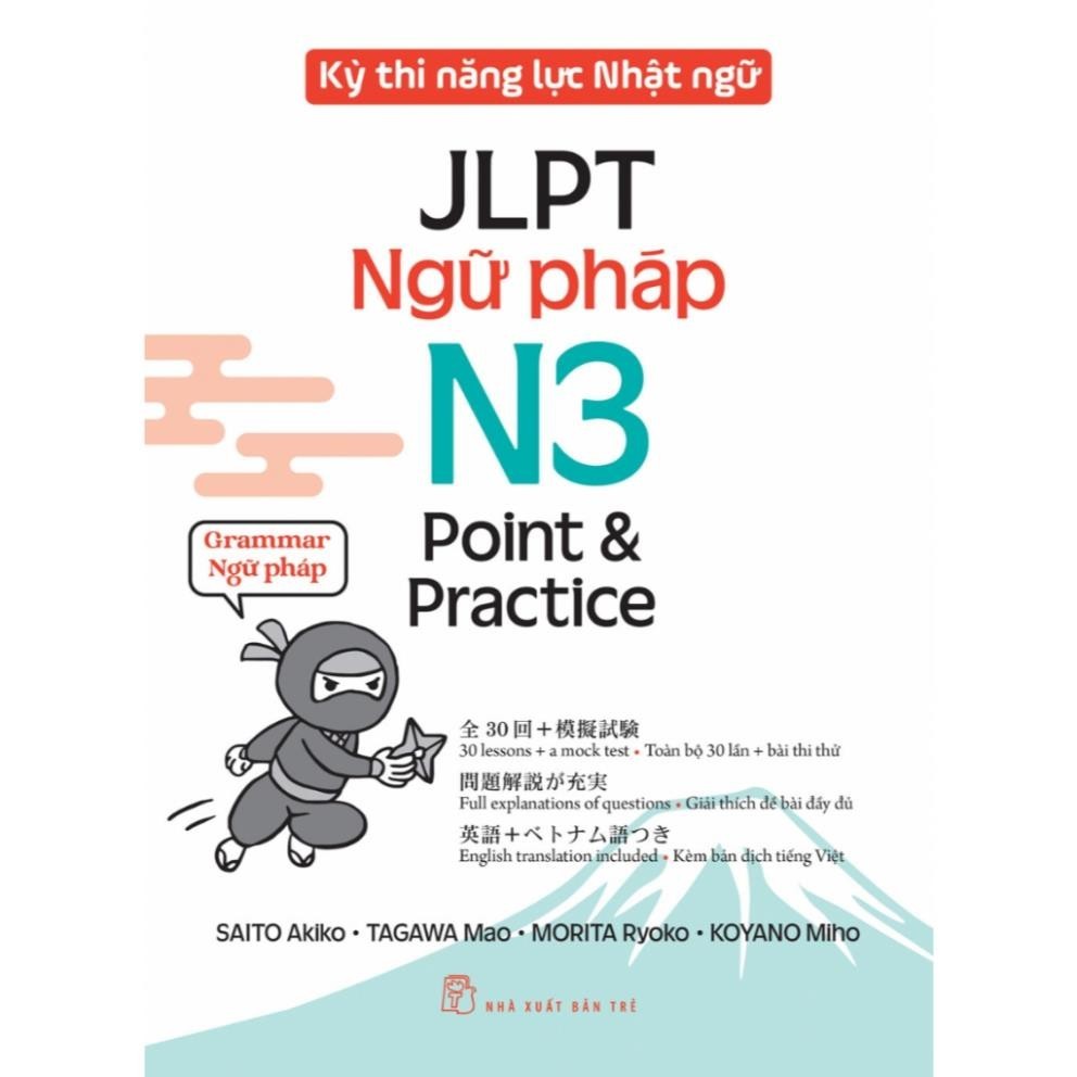 Sách - Kỳ Thi Năng Lực Nhật Ngữ JLPT N3 Point & Practice: Ngữ Pháp - NXB Trẻ | Shopee Việt Nam