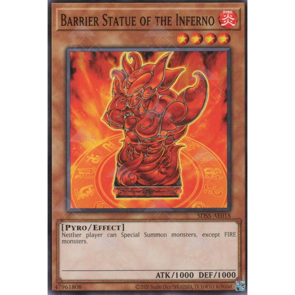 [ Bài Yugioh Chính Hãng ] SDSS-AE018 Barrier Statue of the Inferno ...
