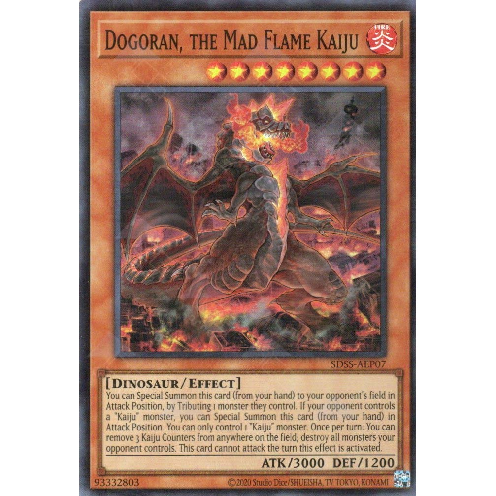 [ Bài Yugioh Chính Hãng ] SDSS-AEP07 Dogoran, the Mad Flame Kaiju - Super Rare | Shopee Việt Nam