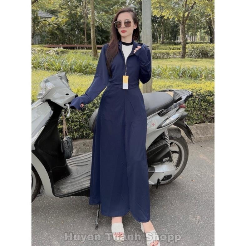 Áo Chống Nắng Toàn Thân Nữ From Dài Rộng Chất Vải Umi Hàn UPT50+ Chống ...