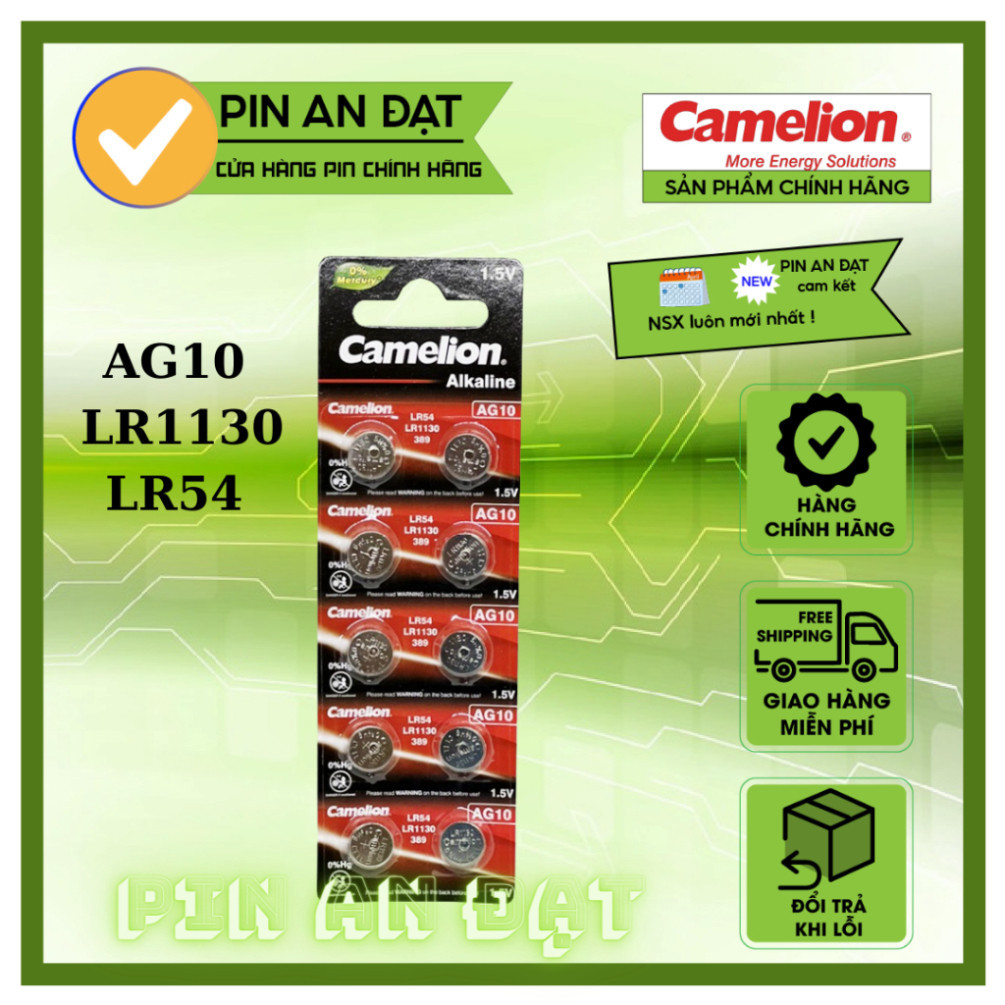 Pin AG10 / LR54 /LR1130 /389/SR54W dùng cho máy trợ thính máy tính ...