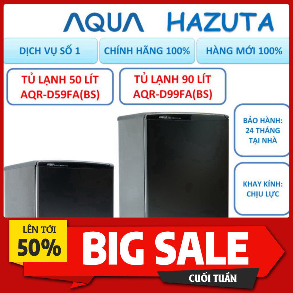 điện máy rẻ - Tủ lạnh mini Aqua AQR-D99FA(BS) 90 lít & AQR-D59FA(BS) 50 ...