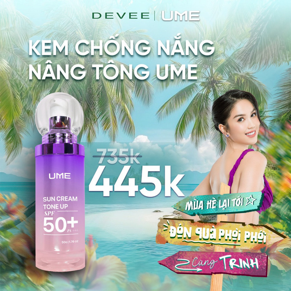 [UME VIỆT NAM] Kem chống nắng nâng tông UME, SPF 50+ 50G | Shopee Việt Nam