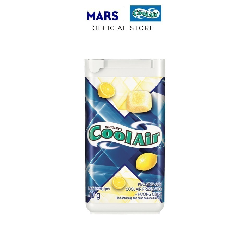 Kẹo cao su Cool Air Fresh Cube Lemon Hương Bạc Hà - Mật ong 40g ...