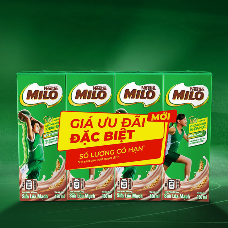 DohaMart Thùng 48 hộp sữa nước Nestle Milo 180ml/ hộp | Shopee Việt Nam