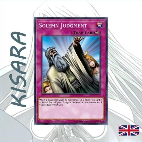 Bài lẻ Yugioh Solemn Judgment - RA02-EN075 - Super Rare 1st Edition | Shopee Việt Nam