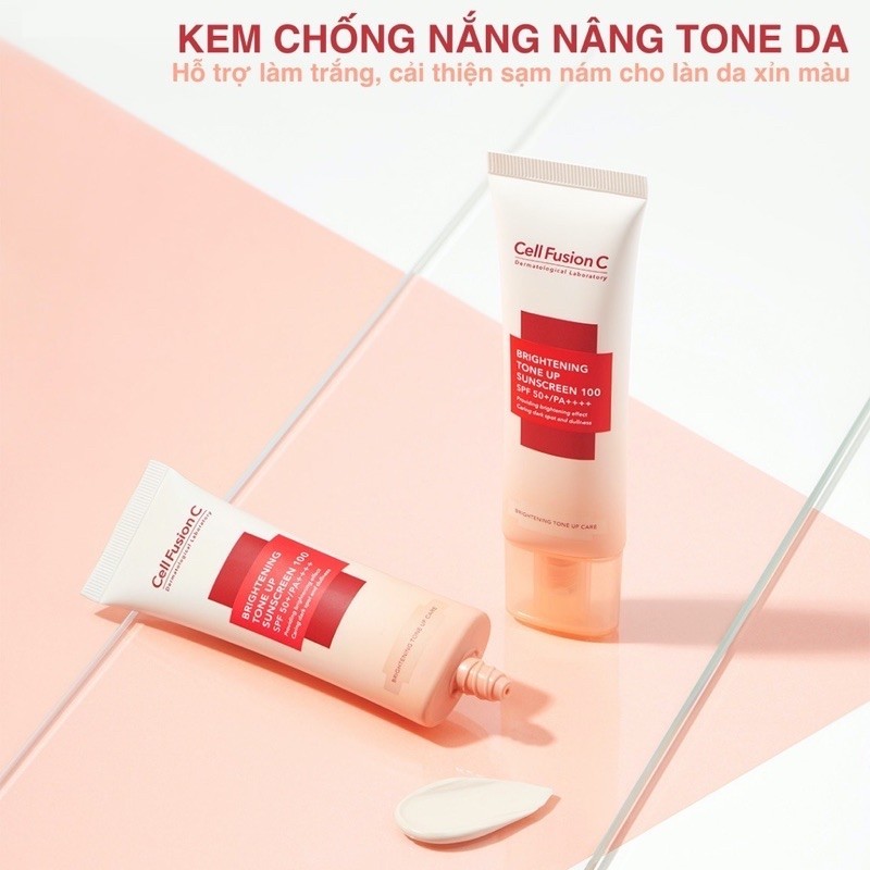 Kem Chống Nắng Cell Fusion C SPF50+/ PA ++++ Brightening Tone Up ...