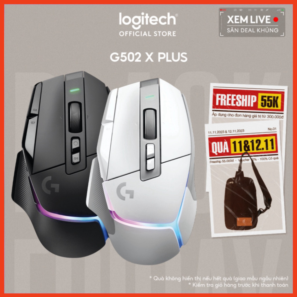Chuột game không dây Logitech G502 X PLUS LIGHTSPEED – switch ...