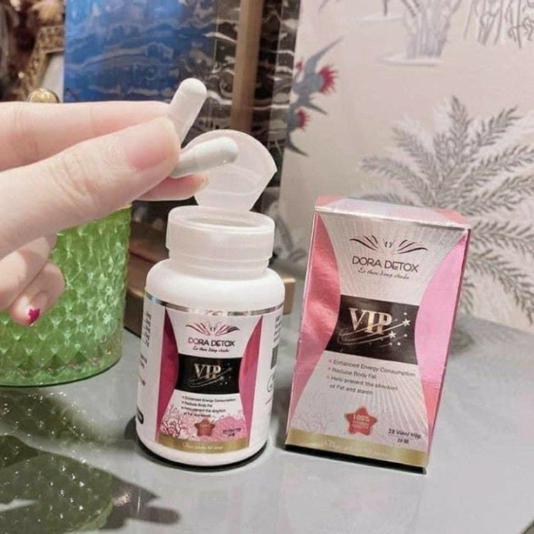[CHÍNH HÃNG] Giảm cân DORA DETOX vip ( hộp 28 viên ) | Shopee Việt Nam