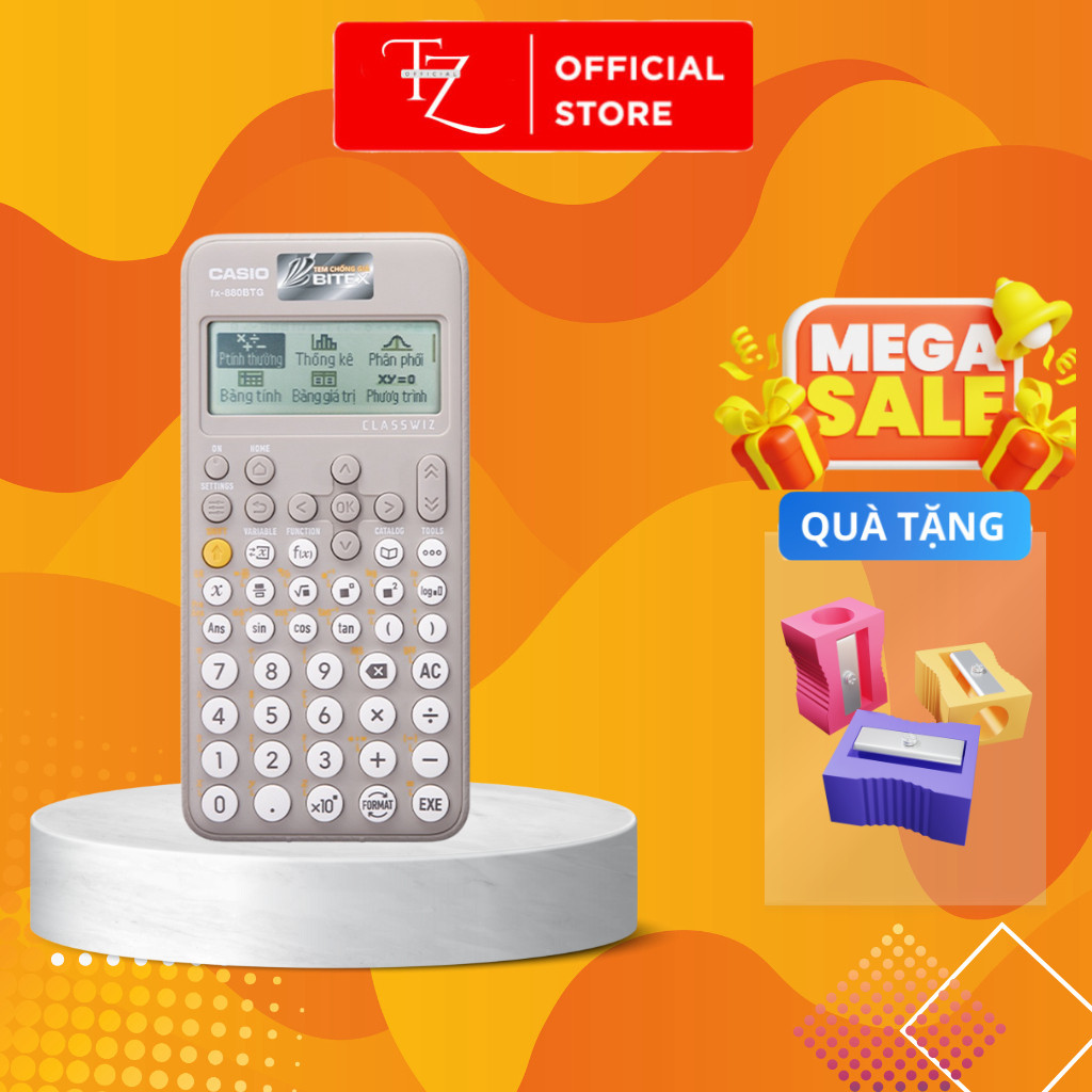Máy Tính Casio Fx880 BTG Màu Ghi Xám MADE IN Thailand BH 7 Năm - máy ...