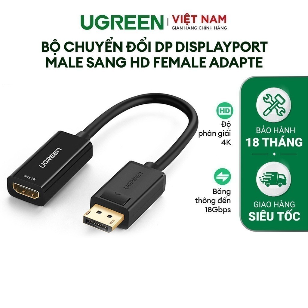 Bộ chuyển đổi DP displayport Male sang HD Female Adapter MM137 | Hỗ trợ ...