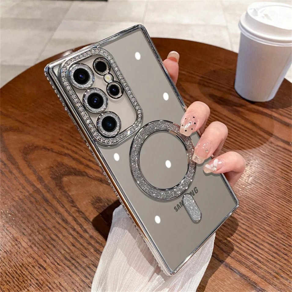 [ Samsung S22tra -S23Ultra -S24 -S24Ultra ] Ốp si đá kim tuyến có hỗ ...