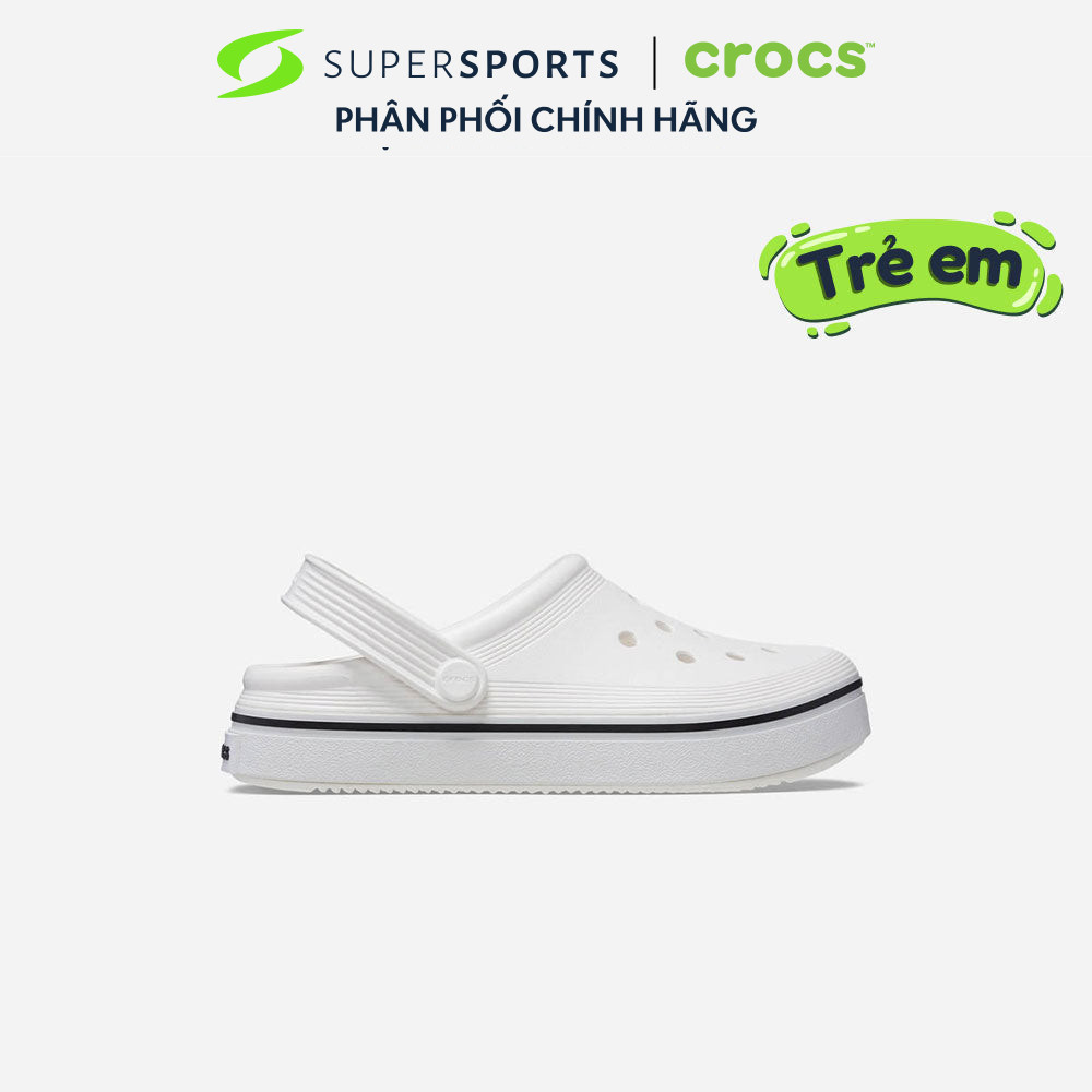 Giày clog trẻ em Crocs Off Court - 208477-100 | Shopee Việt Nam