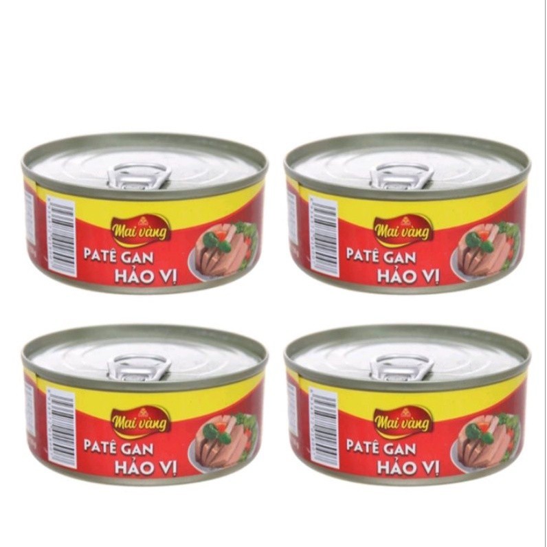 COMBO 4 lon pate gan hảo vị Mai Vàng Vissan 4x150g Date 2027 - 244 ...