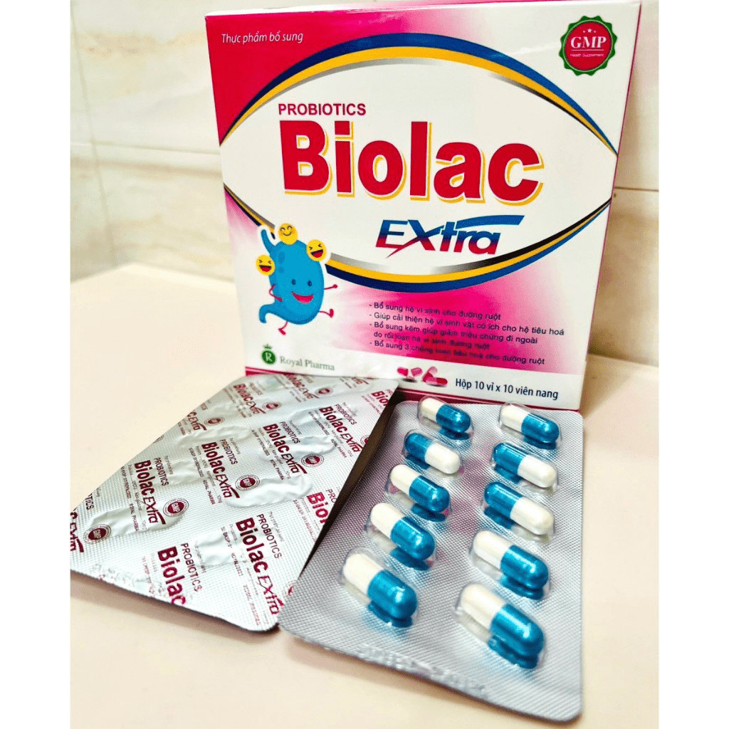 Biolac Extra cân bằng vi khuẩn đường ruột, giúp hấp thụ và tiêu hóa tốt ...