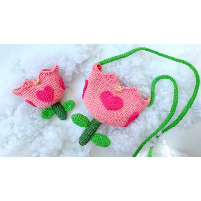 túi tulip len mikl cotton | Shopee Việt Nam