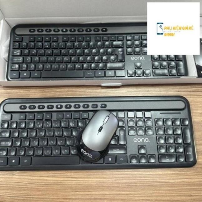 Bàn Phím Máy Tính Không Dây Combo Phím Chuột EONO | 1 USB Dùng Chung Tiện Lợi | Shopee Việt Nam