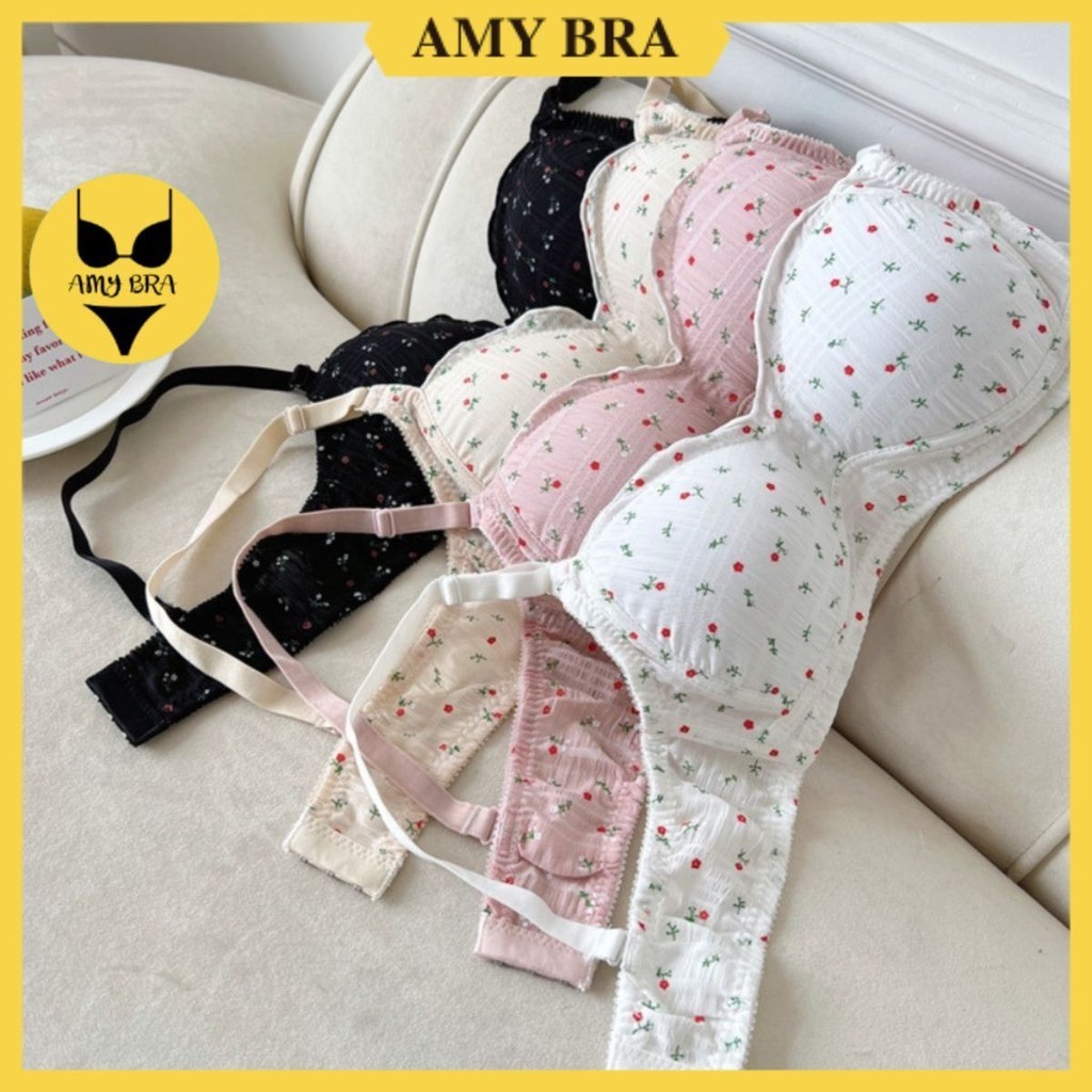 Áo Ngực Cotton Đũi Không Gọng, Áo Lót Nữ Đệm Mút Mỏng Cài Sau Mặc Nhẹ ...