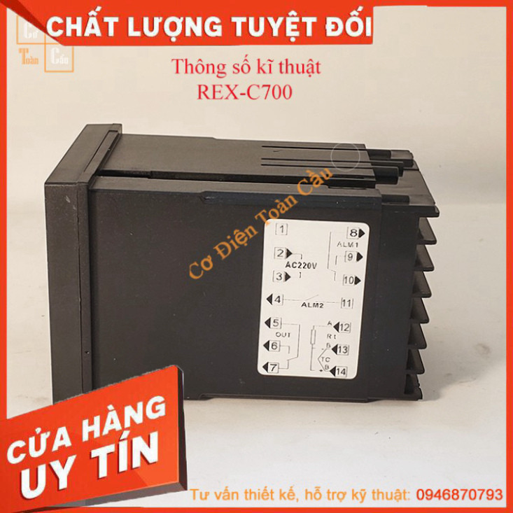 {loại 1} Bộ điều khiển nhiệt độ ( đồng hồ nhiệt độ ) RKC C700 mặt 72x72 ...