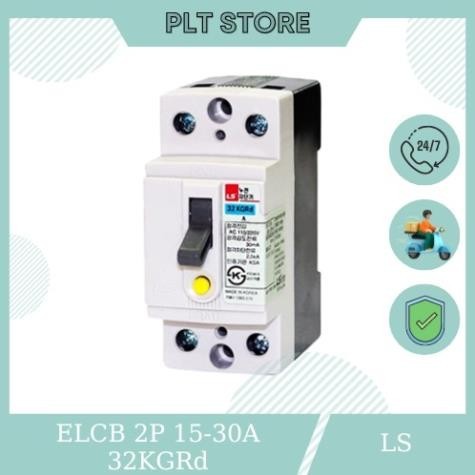 Cầu dao điện ELCB 2 pha loại chống rò điện 32KGRd 2,5kA 15A , 20A , 30A LS New | Shopee Việt Nam