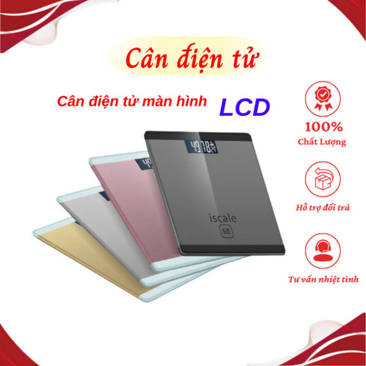 Cân sức khỏe điện tử chính hãng iScale SE 150kg màn hình LCD rõ nét ...