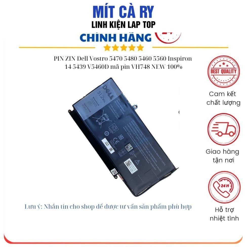 PIN ZIN Dell Vostro 5470 5480 5460 5560 Inspiron 14 5. V5460D mã pin ...