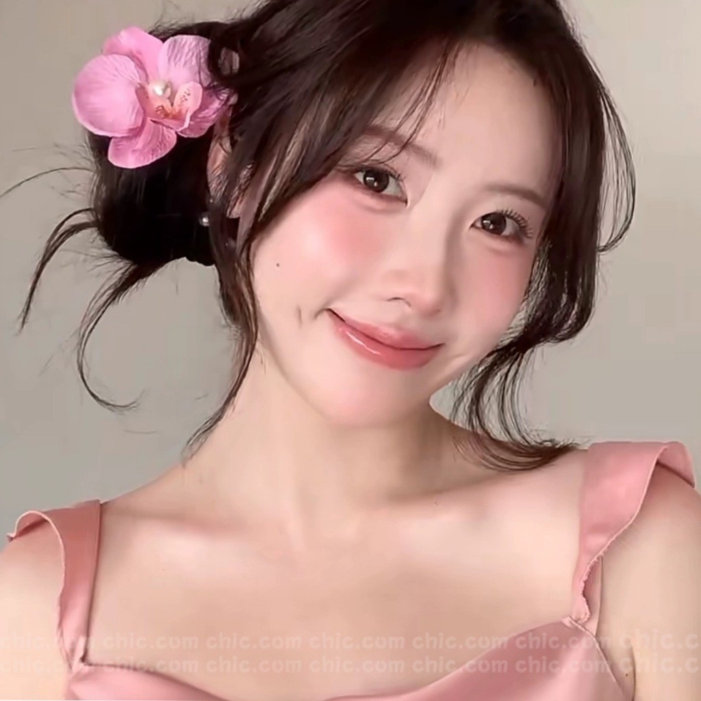 🎀 yakult 🎀Pure Lust Hồng Bướm Phong Lan Tóc Rừng Cổ Tích Đầu Hoa Mô Phỏng Kẹp Hoa Phụ Kiện Tóc ...