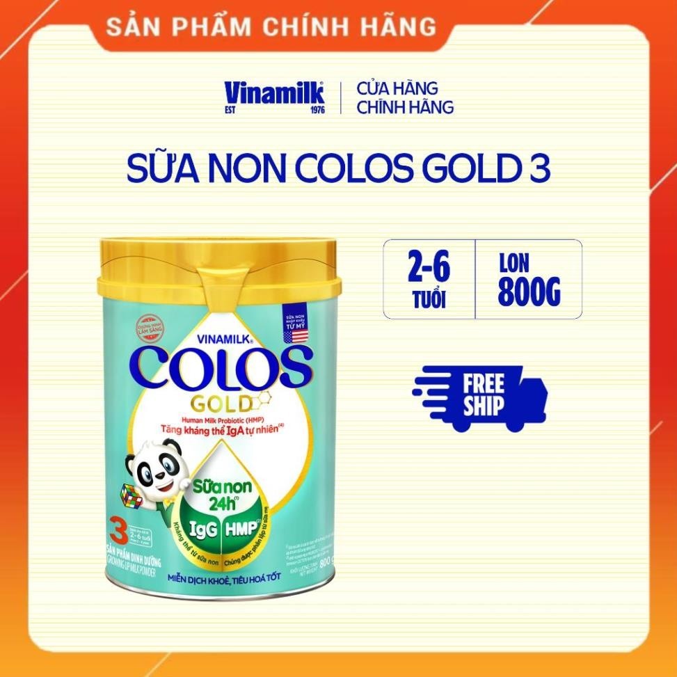 Sữa Non Vinamilk Colos Gold 3 800g (sữa bột cho trẻ từ 2 - 6 tuổi ...