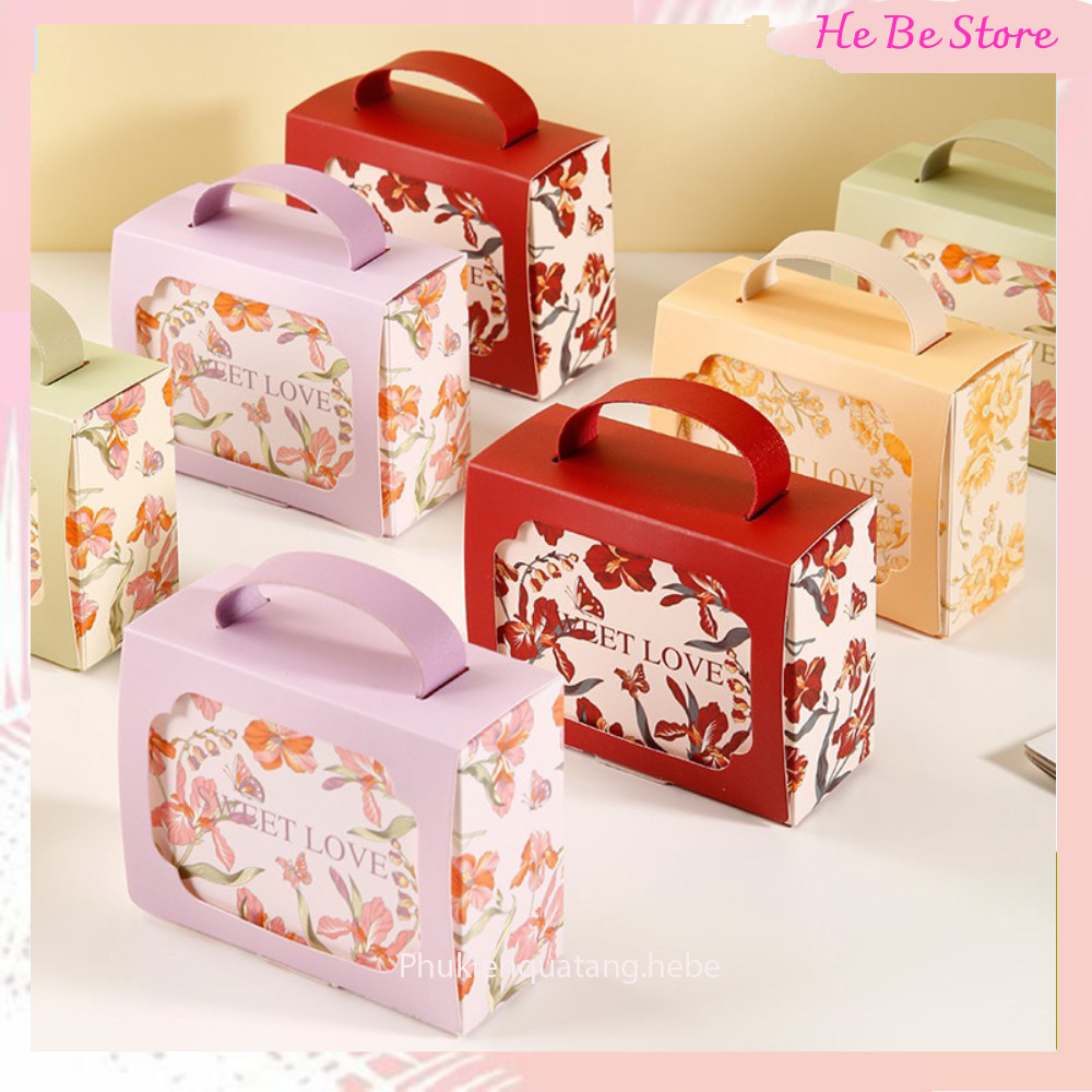 Hộp đựng quà tặng xinh xăn quai da độc đáo Sweet Love Nhiều Màu ( 2 ...
