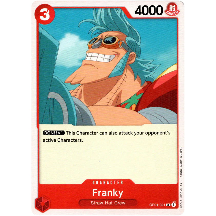 Thẻ bài One Piece OP01-021 - Franky - Character - Uncommon | Shopee ...