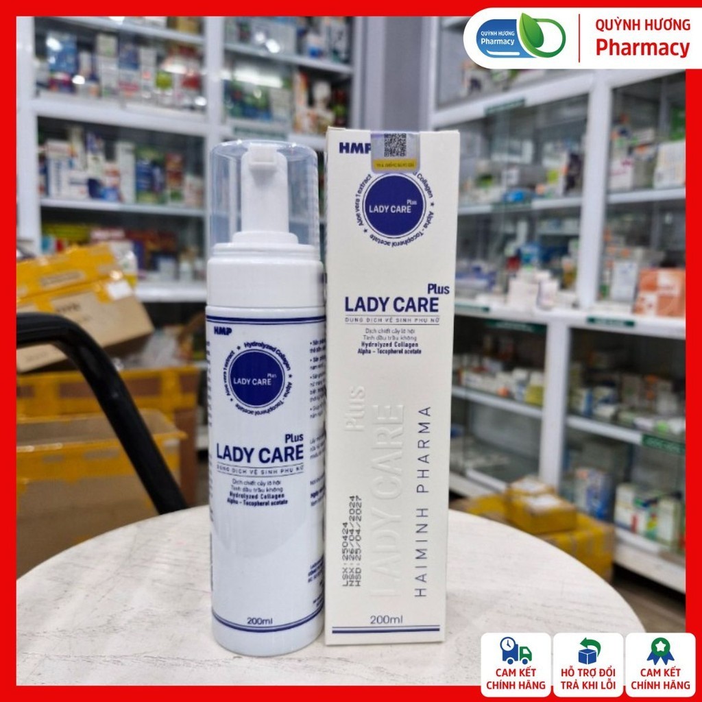 Dung dịch vệ sinh trầu không LADY CARE Plus ngăn ngừa vi khuẩn, chống ...