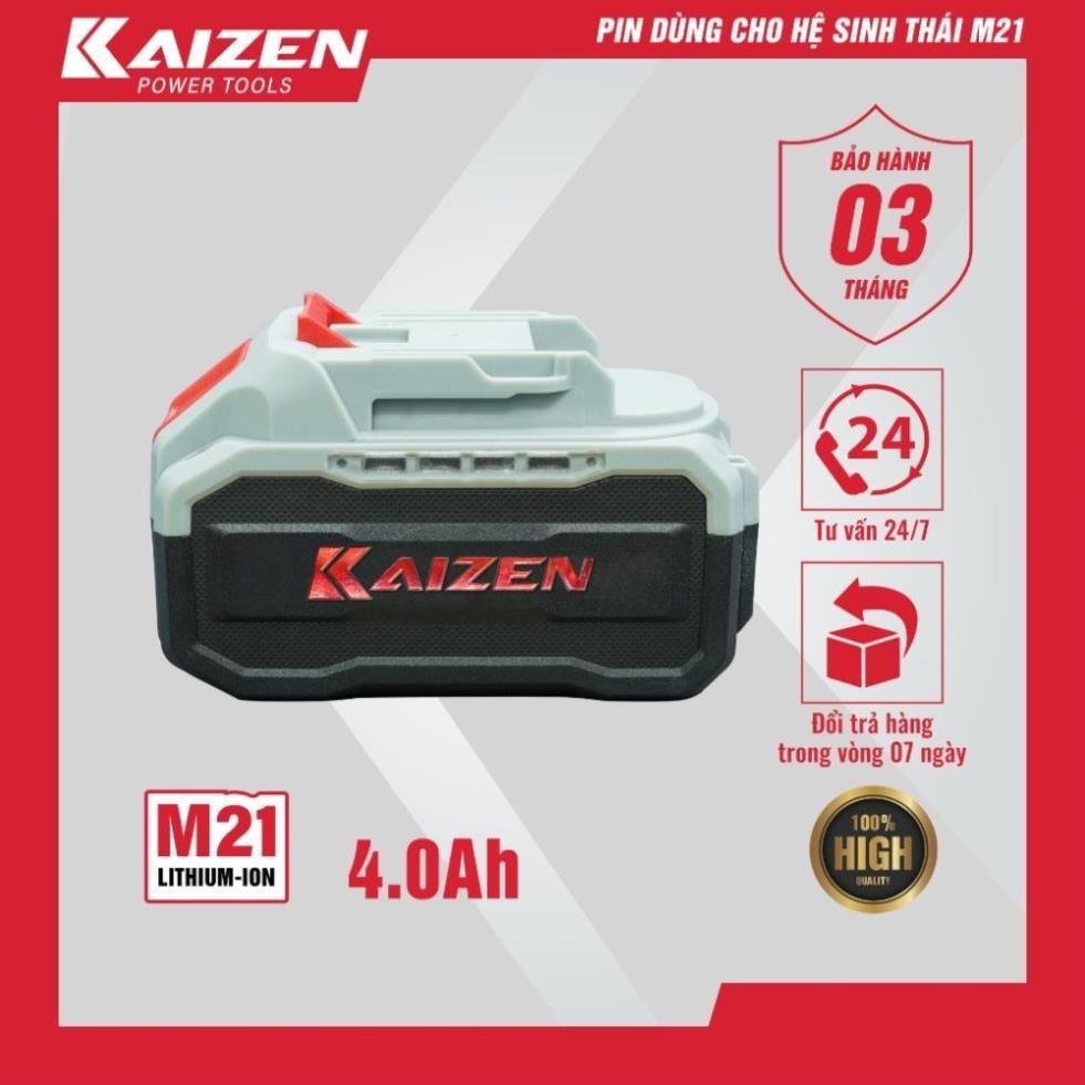 Pin Kaizen 4.0Ah công nghệ mới dùng cho dụng cụ pin cầm tay | Chân pin ...