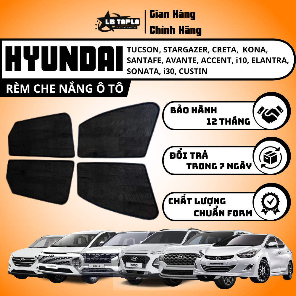 Rèm Che Nắng Ô Tô Nam Châm HYUNDAI ĐỦ DÒNG XE, Rèm Che Nắng Ô Tô Chuẩn ...